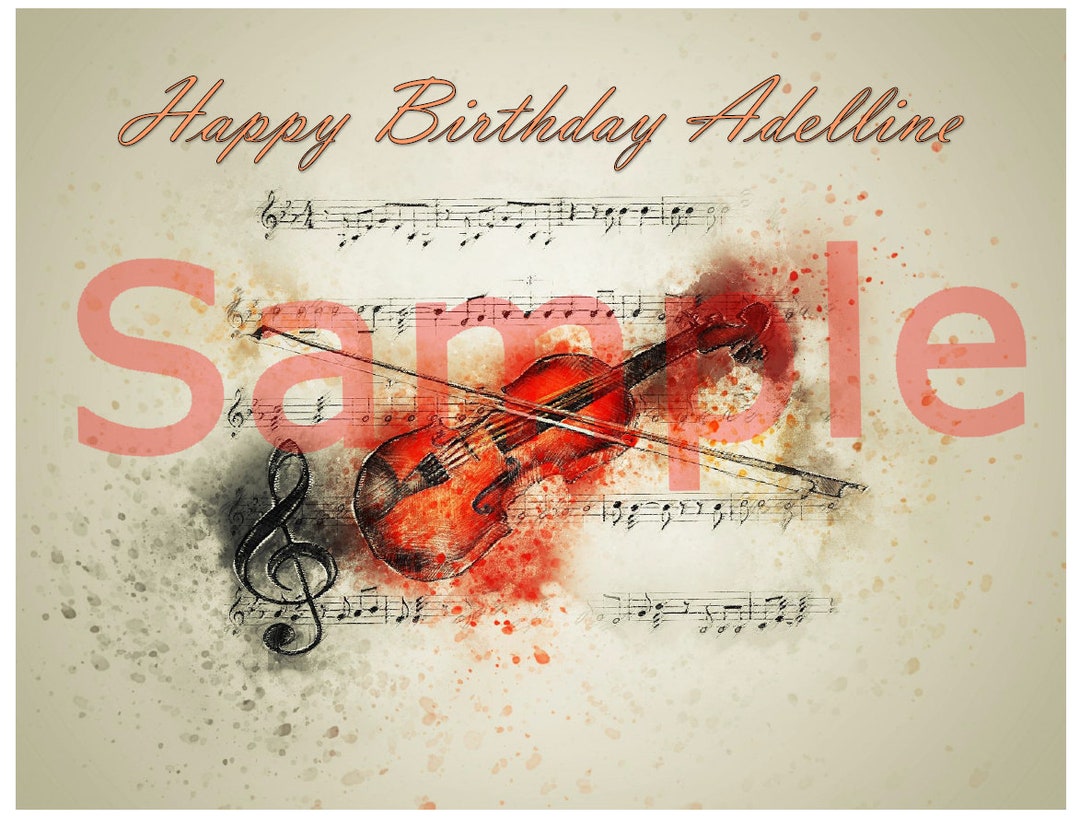 Musical Notes Edible Frosting Sheet - 1/4 Sheet Music Edible Image ...