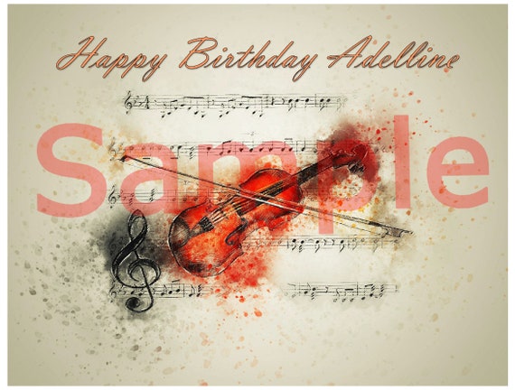 Musical Notes Edible Frosting Sheet 1/4 Sheet Music Edible | Etsy