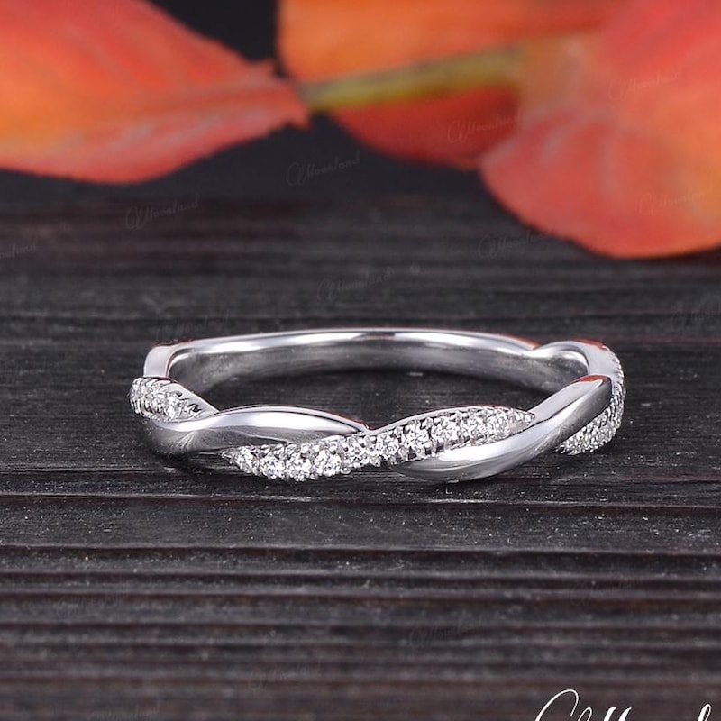 3/4 Infinity Ring Diamond - Etsy