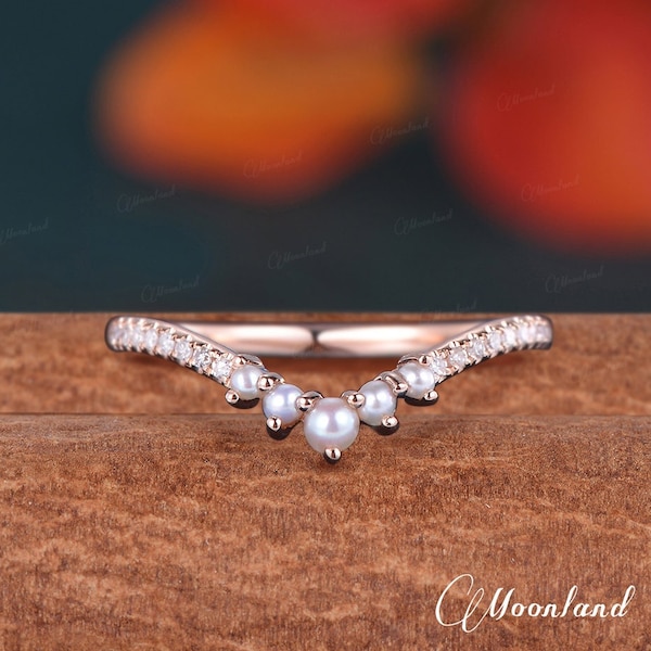 Pearl Wedding Band - Etsy
