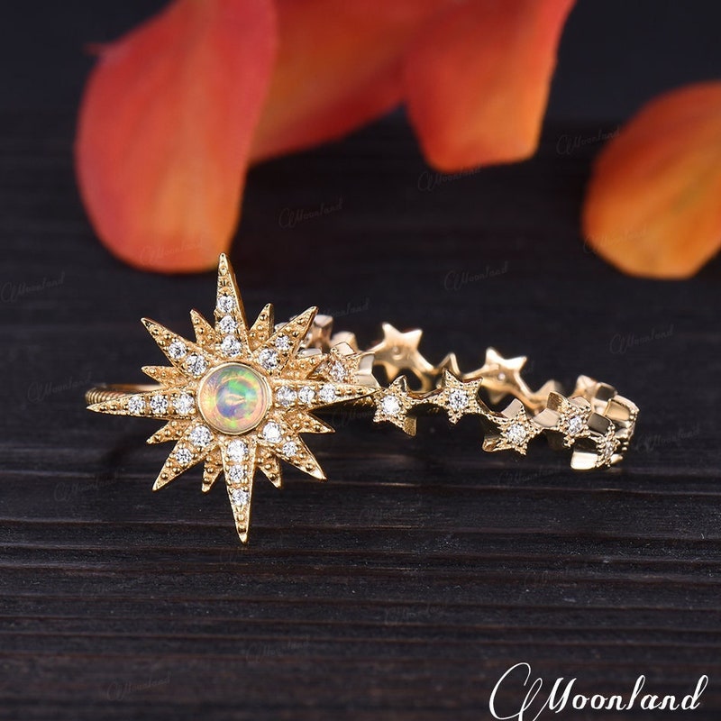 Star Engagement Ring - Etsy