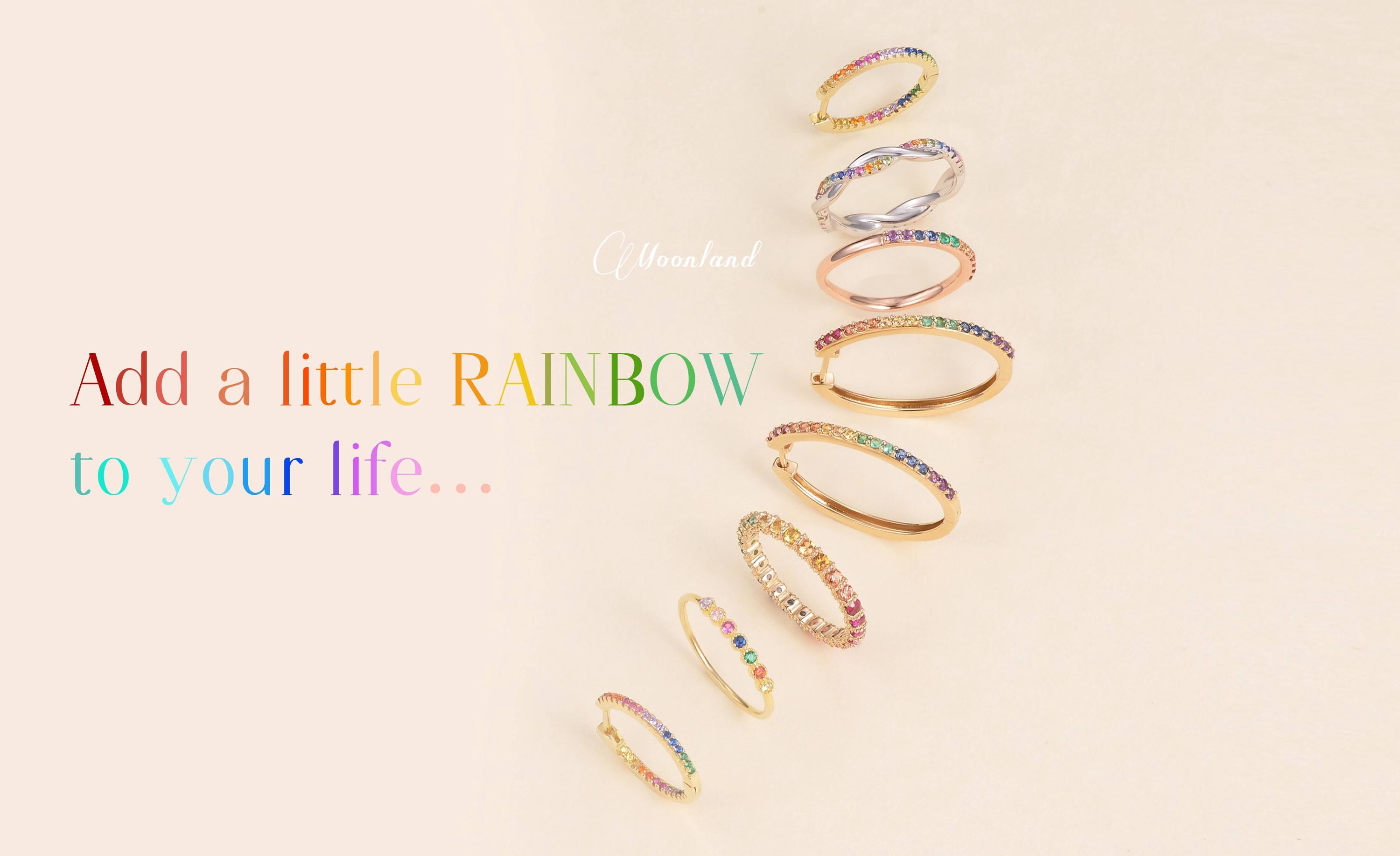 Natural Rainbow Sapphire Pendant Necklace and Ring Set Unique Channel ...