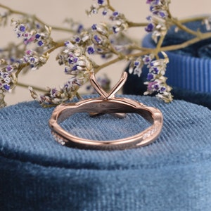 Diamond Ring Setting Custom Ring Setting Semi Mounting Rose - Etsy