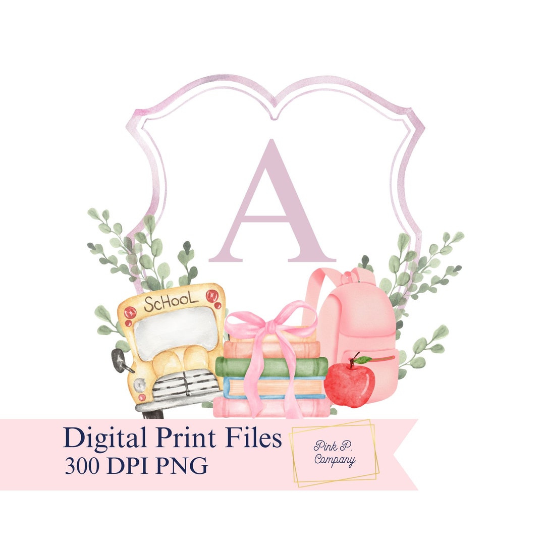 Customizable Back-to-school Watercolor Crest Template for Teachers ...