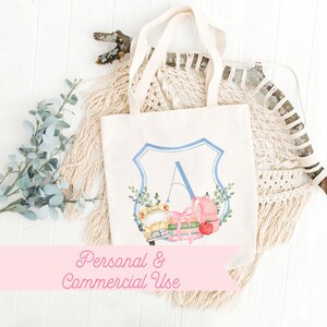 Editable Back-to-school Watercolor Crest, Teacher Monogram Gift ...