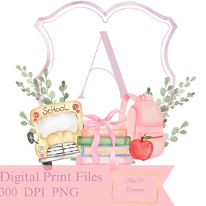 Customizable Back-to-school Watercolor Crest Template for Teachers ...