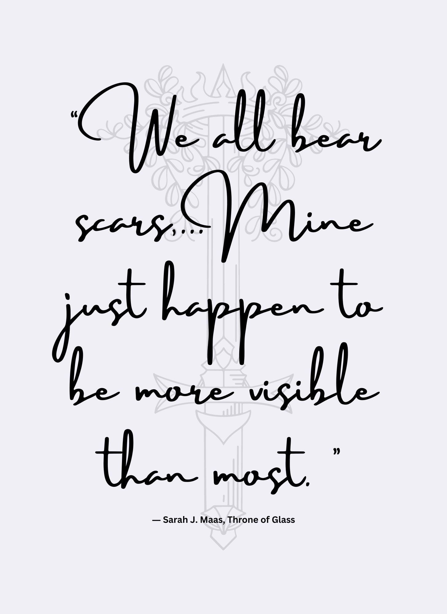 Throne of Glass Quote Poster - Etsy