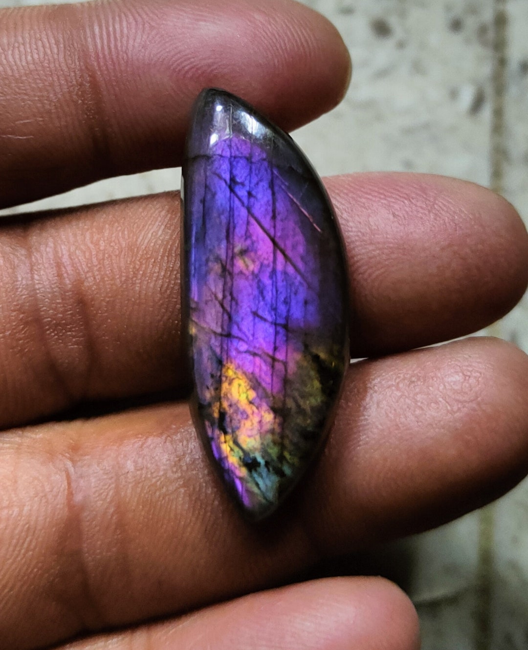 Natural Spectrolite Purple Labradorite Cabochon Loose - Etsy