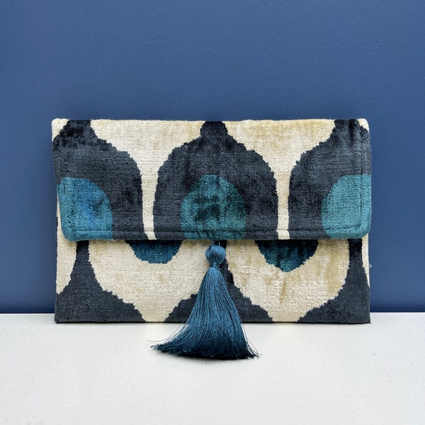 Luxury Velvet Handbag 9x11 22x28 Cm Handmade Silk Velvet Bag Magnetic ...