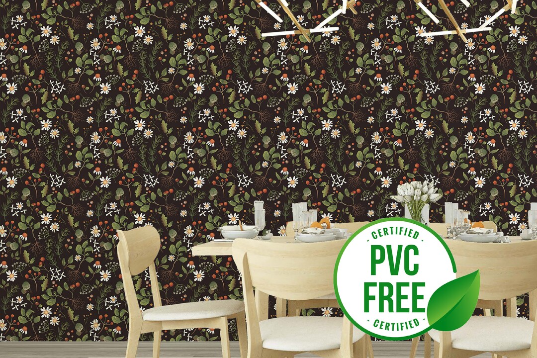 Brown Autumn Wallpaper Removable Peel and Stick Wallpaper or Unpasted ...