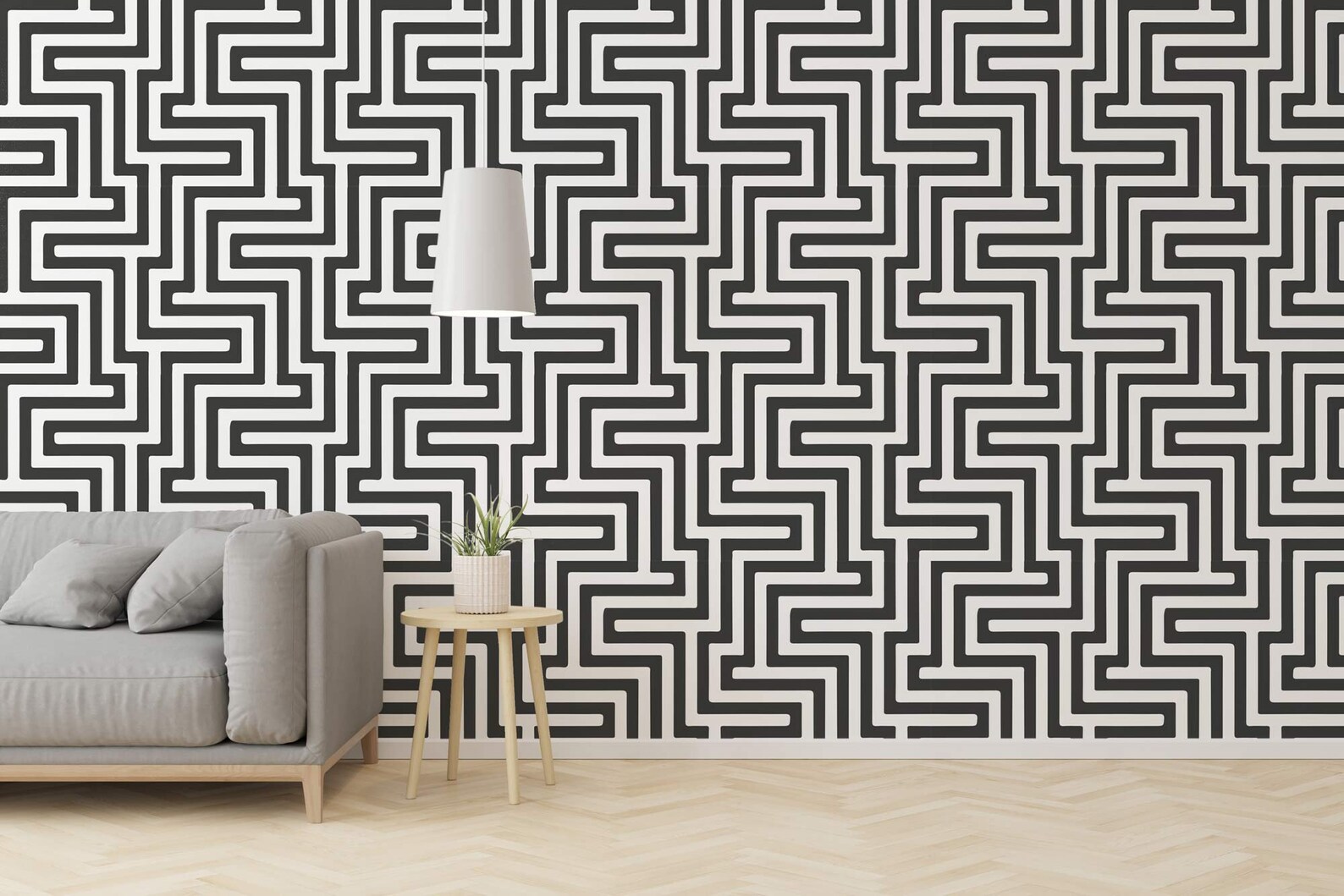 Geometric Wallpaper Bold Removable Peel and Stick Wallpaper - Etsy