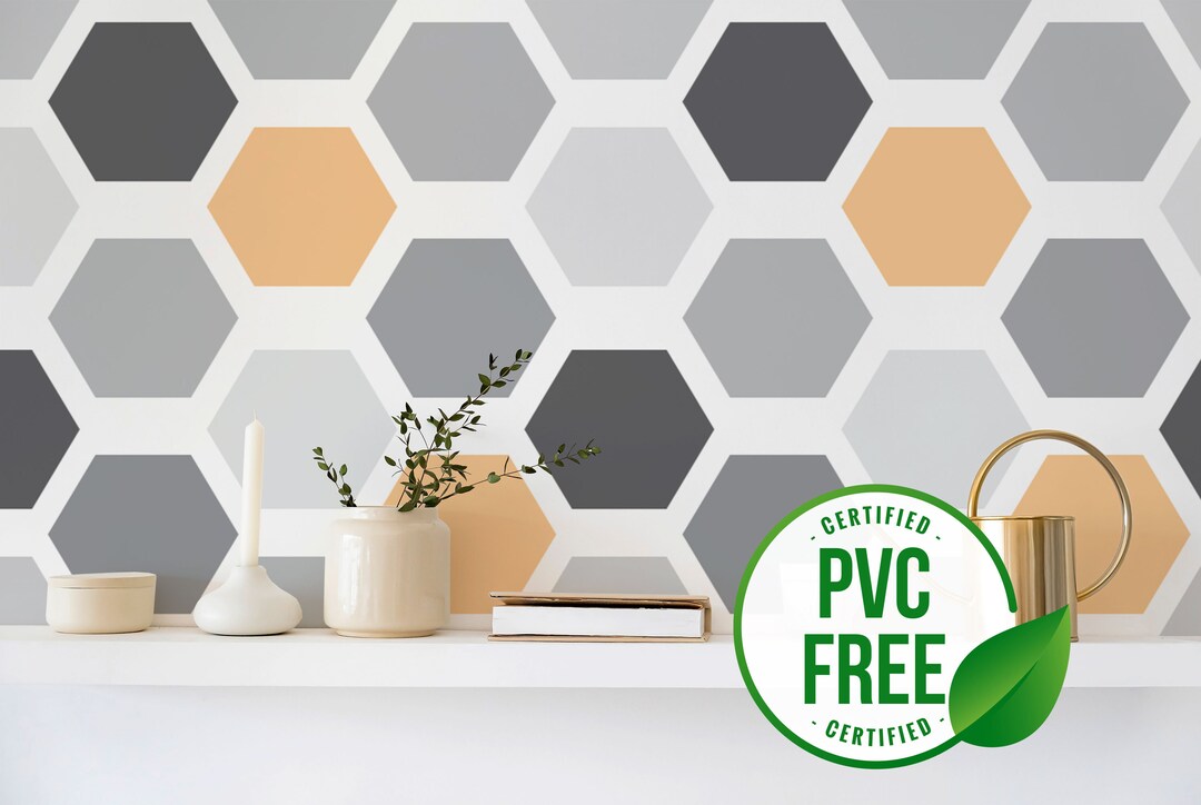 Hexagon Tile Self-adhesive Wallpaper Tile Removable Peel and Stick ...