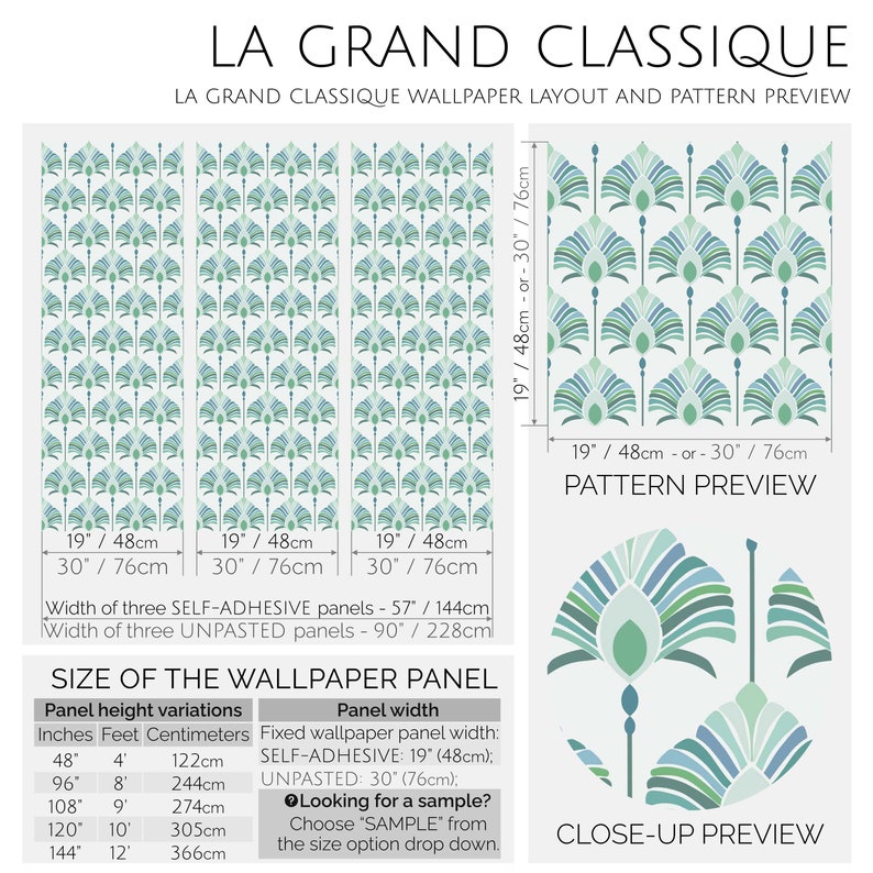 Turquoise Victorian Wallpaper Removable Peel and Stick - Etsy