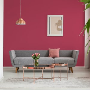 Viva Magenta Solid Color Wallpaper Removable Peel and Stick - Etsy