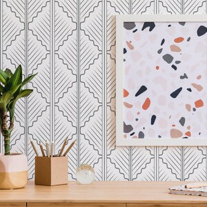 Quatrefoil Peel and Stick Wallpaper Art Déco Inspired Quatrefoil ...