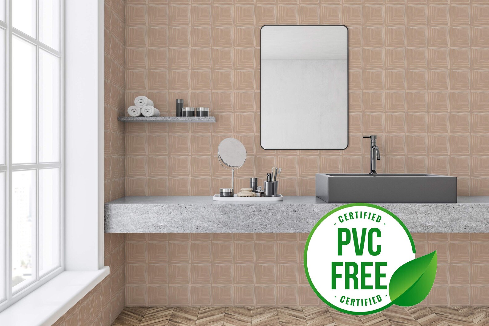 Beige Tile Wallpaper Removable Peel and Stick Wallpaper or - Etsy