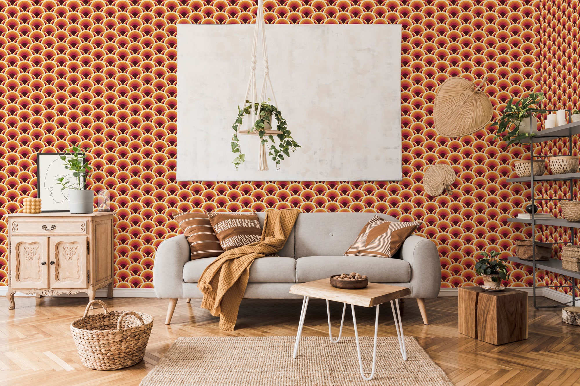 70s Retro Peel and Stick Wallpaper 70s Self-adhesive | Etsy