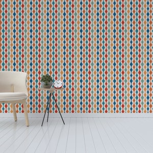 Colorful Retro Peel and Stick Wallpaper Retro Removable Self-adhesive ...