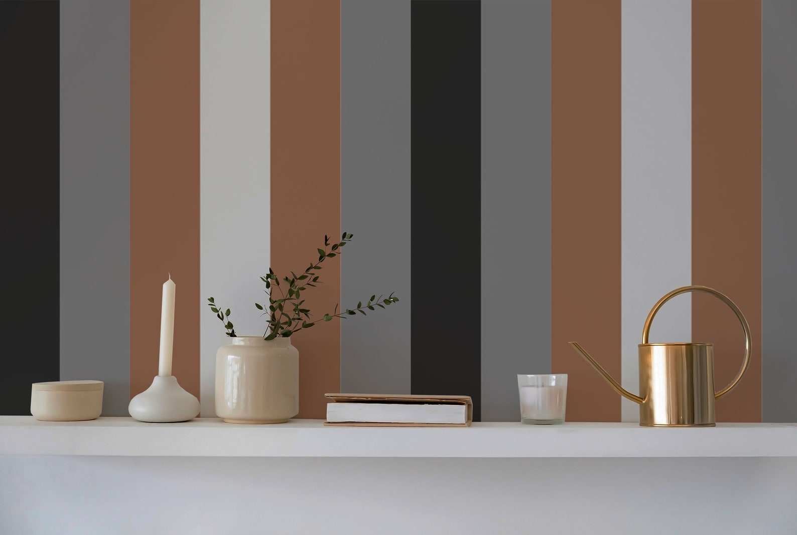 Striped Wallpaper Classic Removable Peel and Stick Wallpaper - Etsy