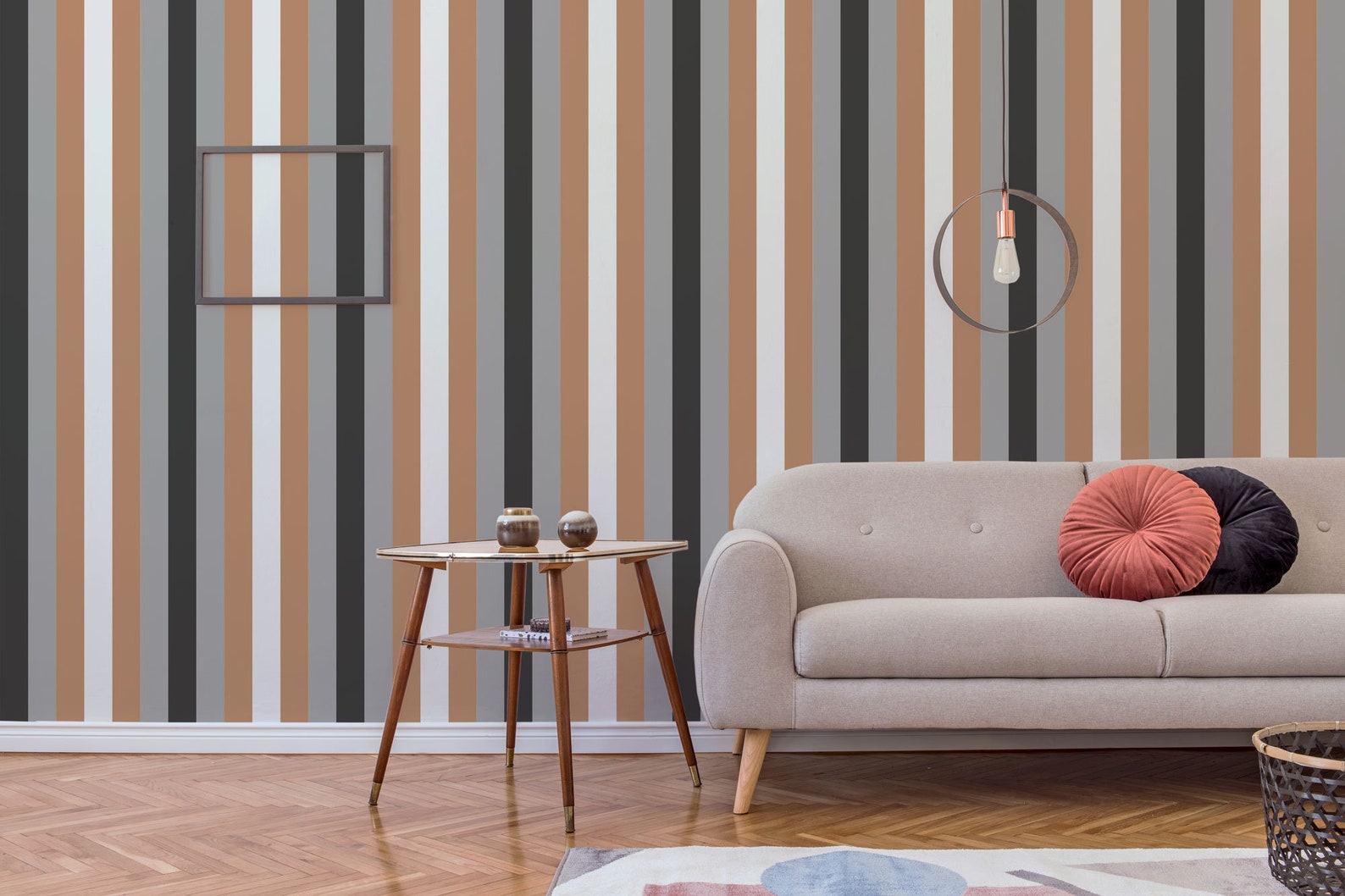 Striped Wallpaper Classic Removable Peel and Stick Wallpaper - Etsy
