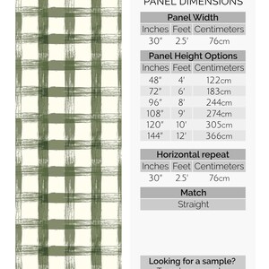 Green Plaid Wallpaper | Removable Peel and Stick Wallpaper or Unpasted ...