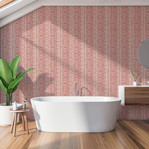Red Abstract Wallpaper | Removable Peel and Stick Wallpaper or Unpasted ...