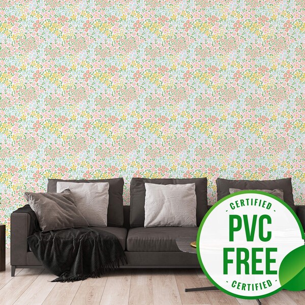 Pastel Floral Wallpaper - Etsy