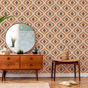 70s Retro Self-adhesive Wallpaper 1970s Retro Removable Peel and Stick ...