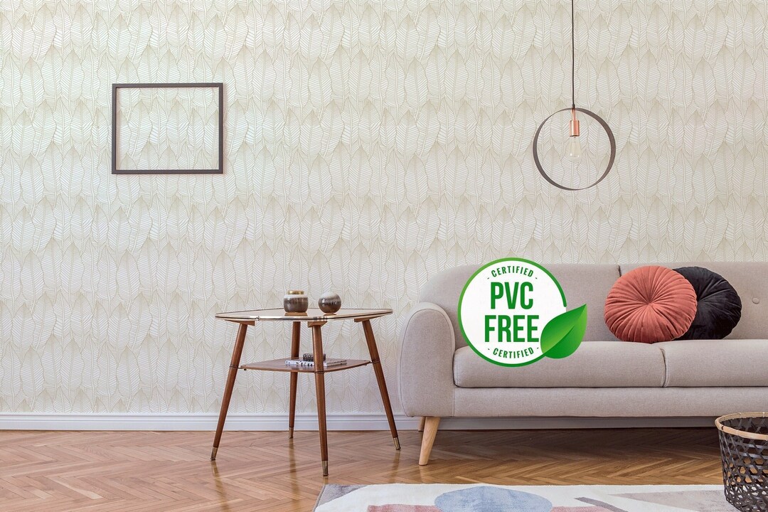 Leaf Wallpaper Line Art Removable Peel and Stick Wallpaper - Etsy