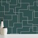 Emerald Green Labyrinth Wallpaper Removable Peel and Stick - Etsy