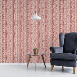 Red Abstract Wallpaper Removable Peel and Stick Wallpaper or - Etsy