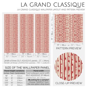 Red Abstract Wallpaper Removable Peel and Stick Wallpaper or - Etsy