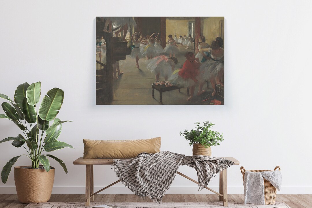 The Dance Class by Edgar Degas Canvas Wall Art Print / Stretched ...