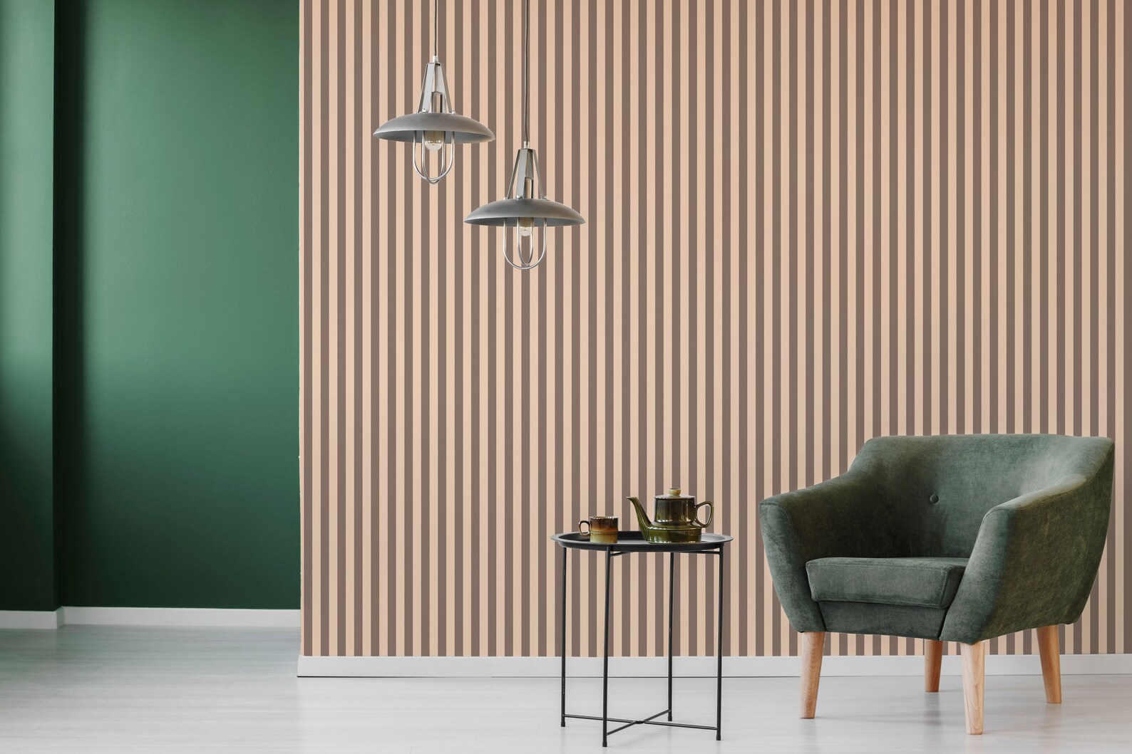 Tiny Stripe Wallpaper Removable Peel and Stick Wallpaper or - Etsy