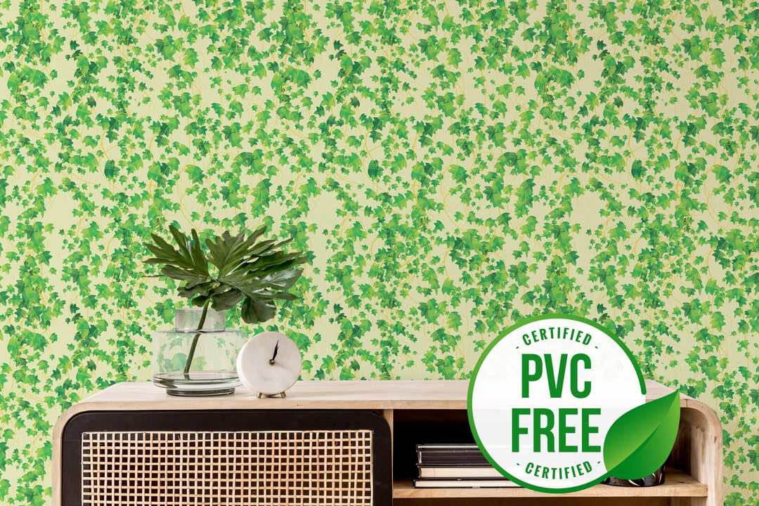 Green Natural Wallpaper Removable Peel and Stick Wallpaper or Unpasted ...
