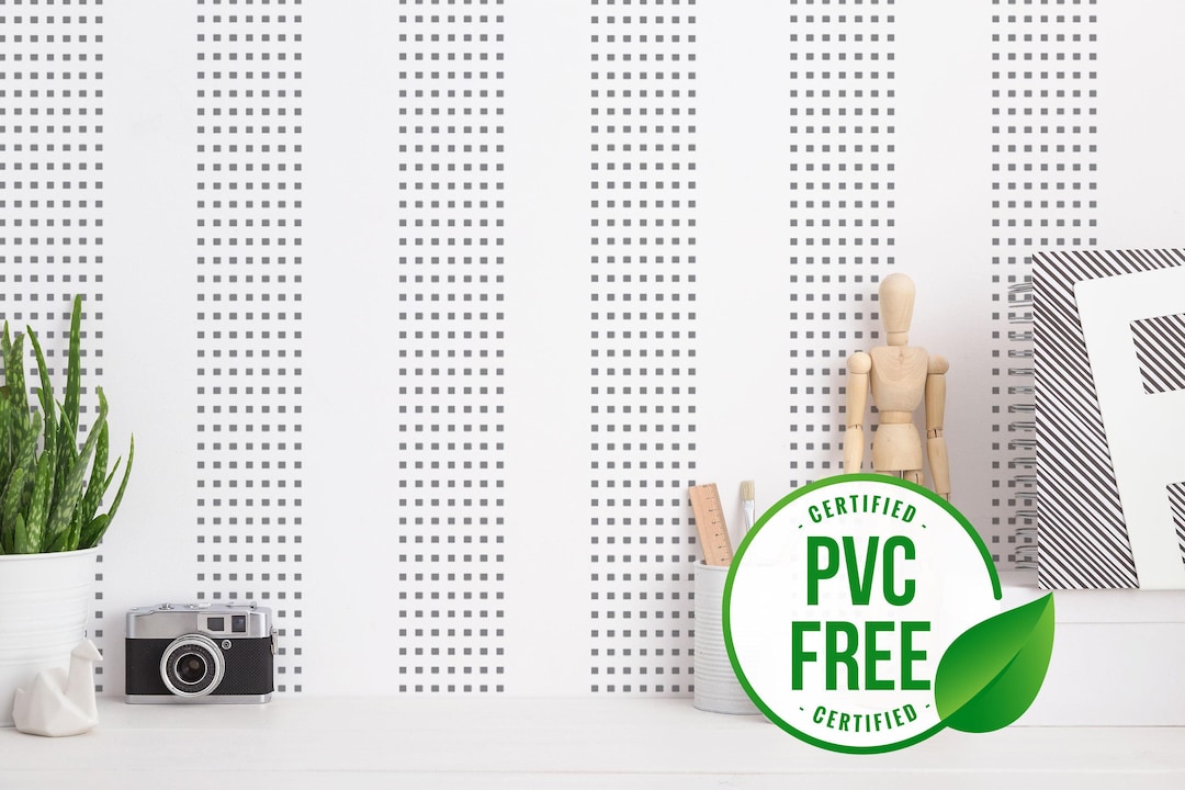 Small Squares Self-adhesive Wallpaper Striped Removable Peel and Stick ...