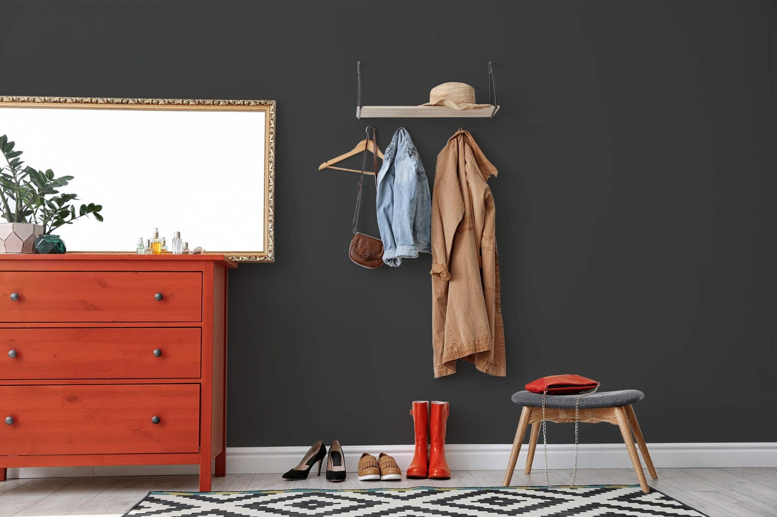 Plain Black Self-adhesive Wallpaper Solid Black Removable - Etsy