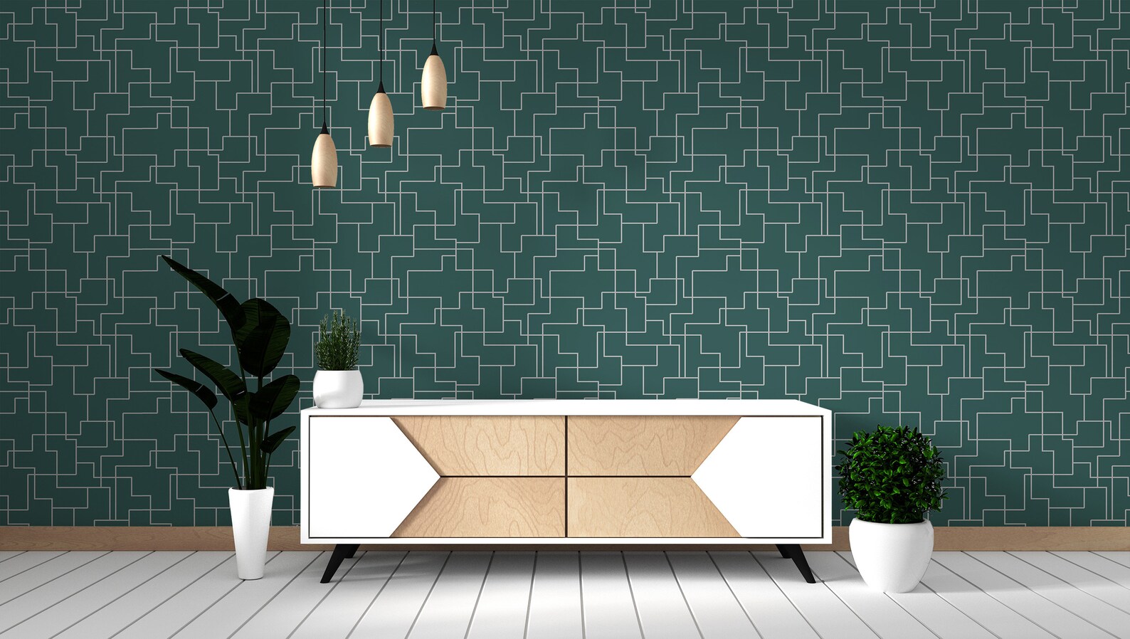 Emerald Green Labyrinth Wallpaper Removable Peel and Stick - Etsy