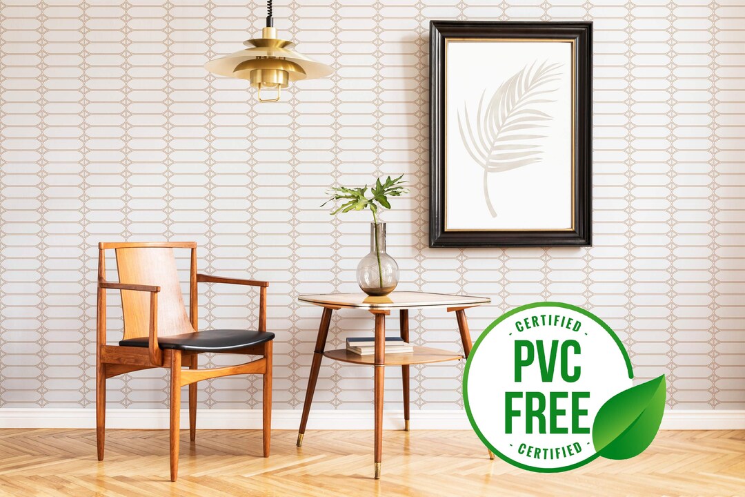 Beige Candice Wallpaper Removable Peel and Stick Wallpaper or Unpasted ...