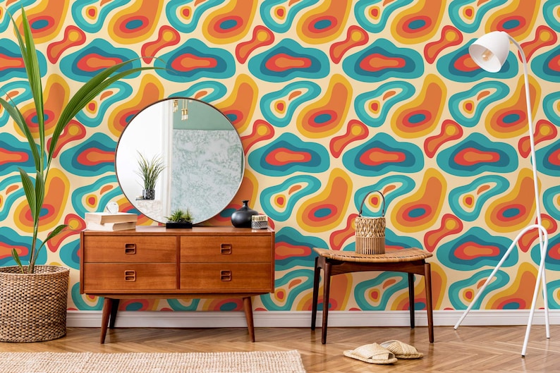 Peel And Stick Wallpaper Retro