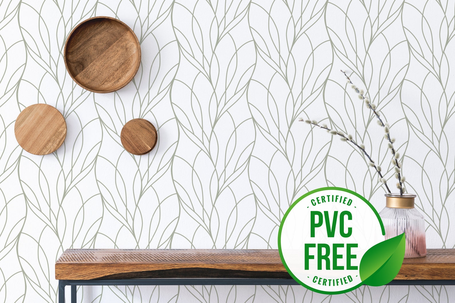Wavy Line Wallpaper Removable Peel and Stick Wallpaper or - Etsy