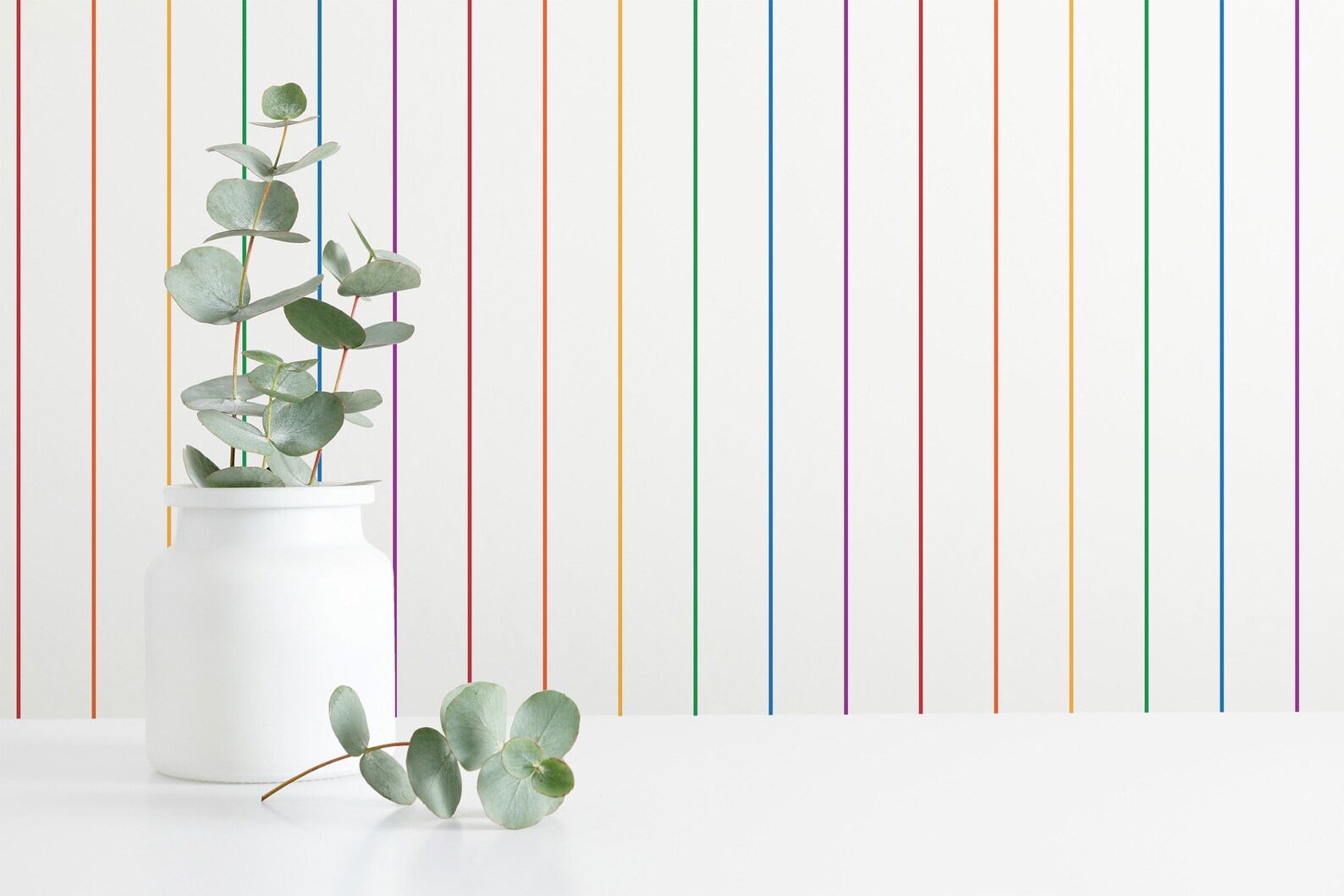 Rainbow Stripe Wallpaper Removable Peel and Stick Wallpaper - Etsy