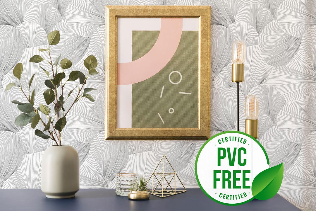 Black and White Line Art Wallpaper | Removable Peel and Stick Wallpaper ...