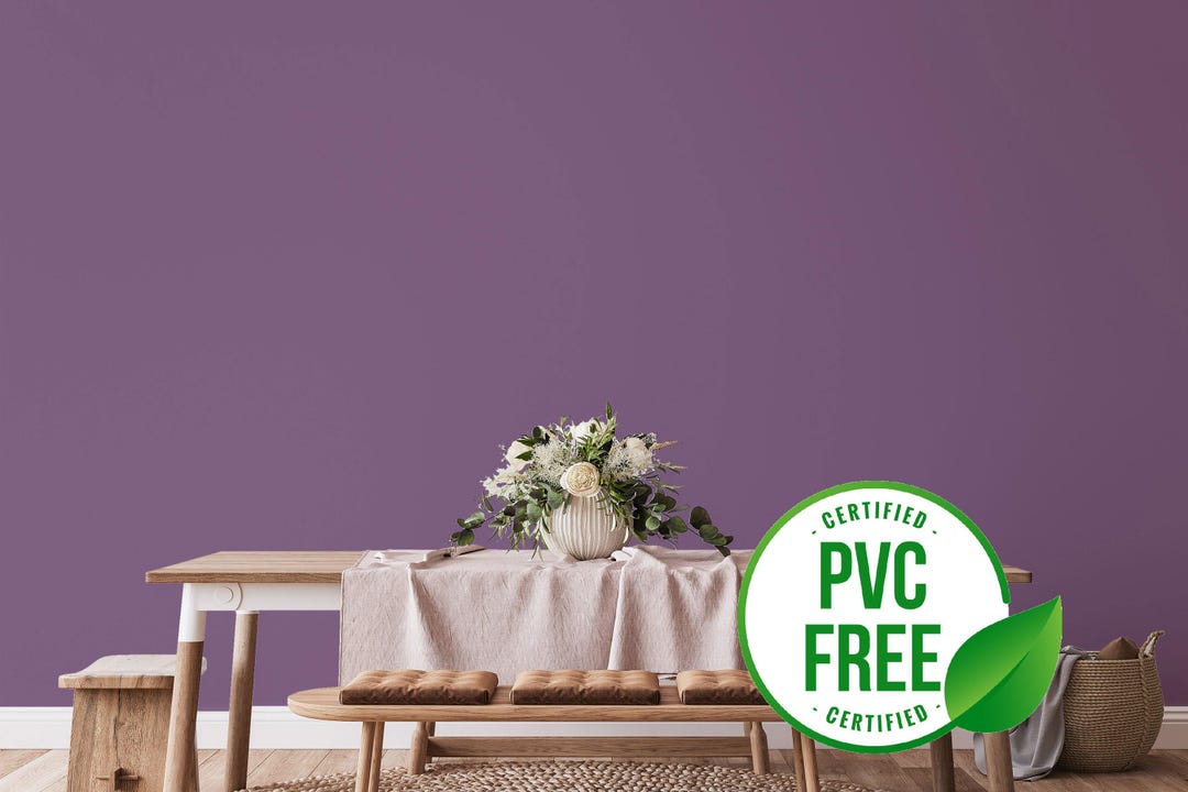 Dusty Violet Solid Wallpaper | Removable Peel and Stick Wallpaper or ...