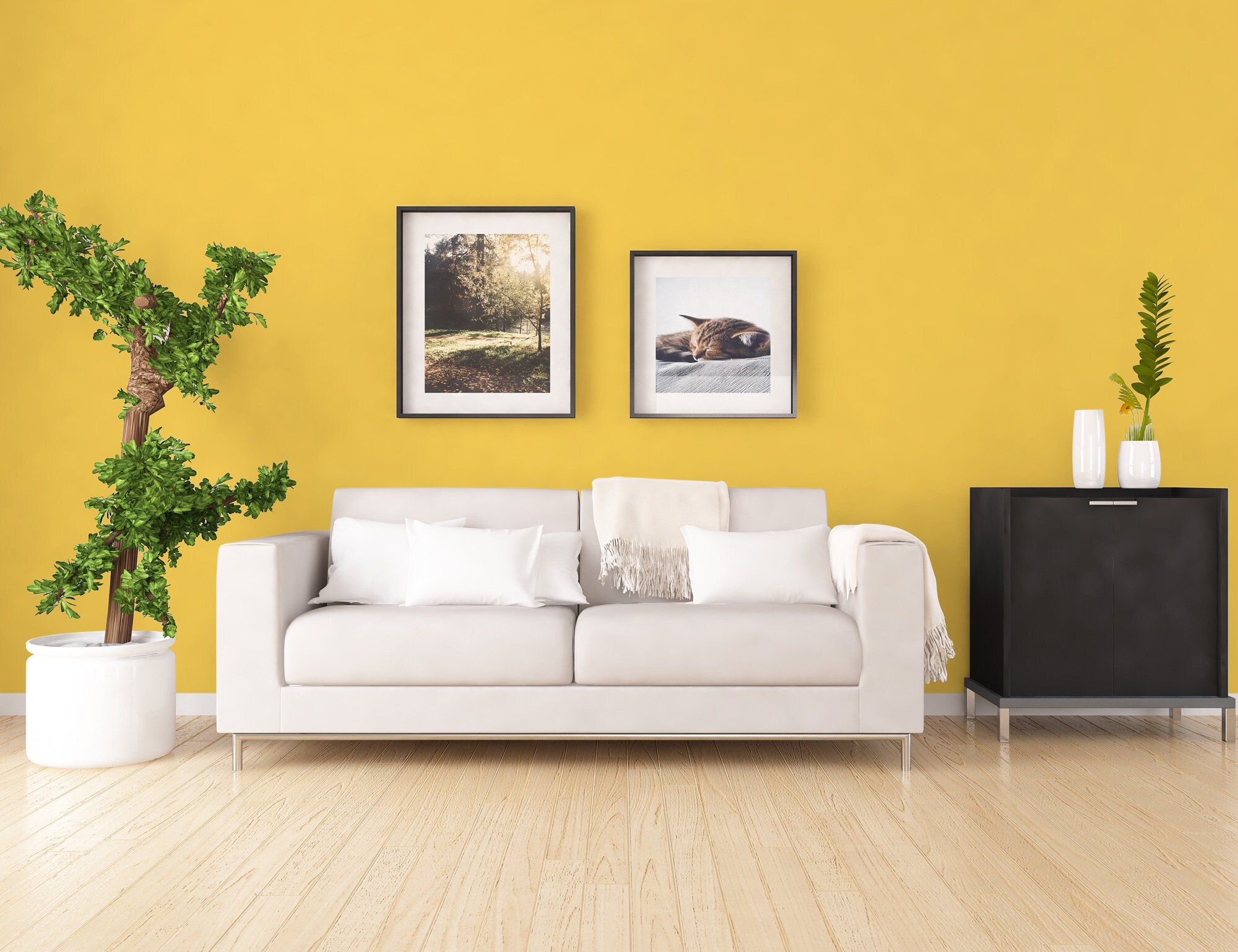 Solid Yellow Wallpaper