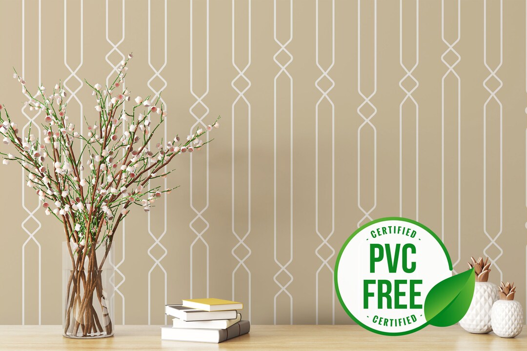 Yellow Geometric Stripe Wallpaper Removable Peel and Stick - Etsy
