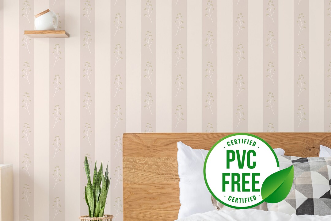 Neutral Striped Wallpaper Removable Peel and Stick Wallpaper - Etsy