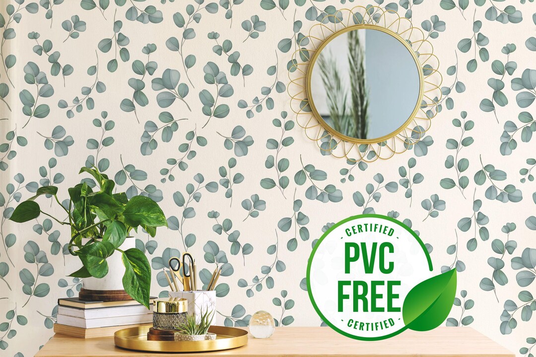 Natural Plant Self-adhesive Wallpaper | Removable Peel and Stick ...