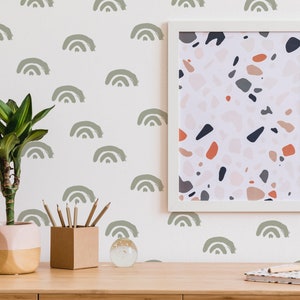 Rainbow Wallpaper Rainbows Peel and Stick Removable Wallpaper or ...