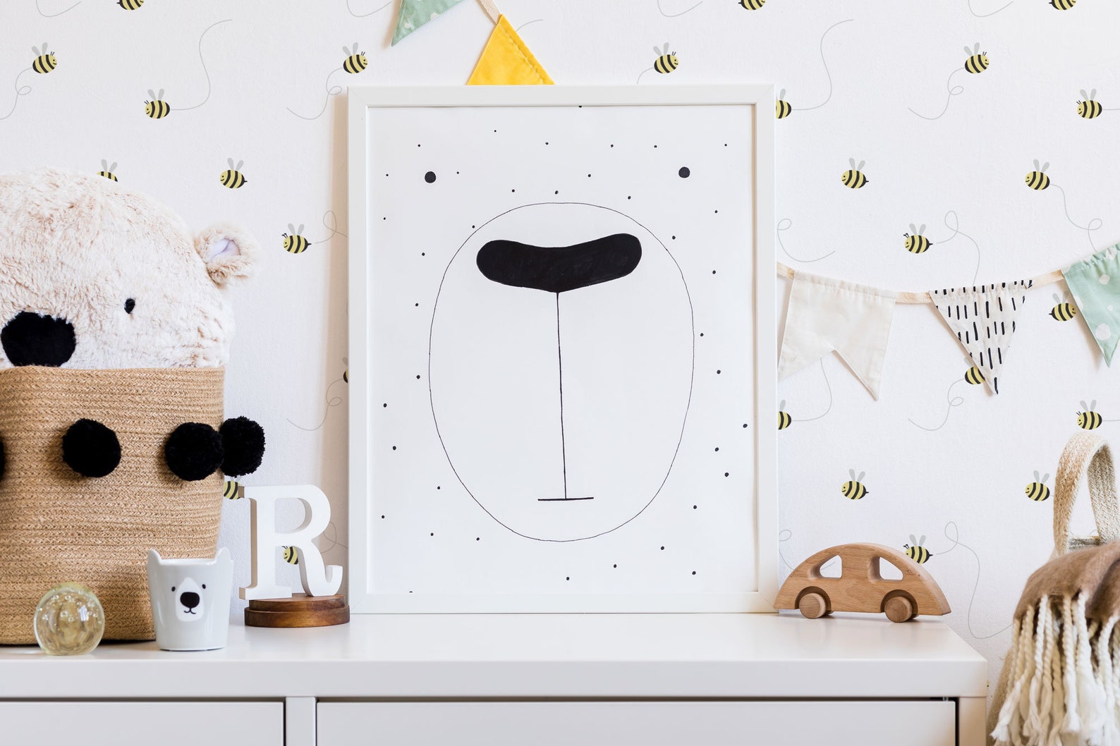 Bee Line Wallpaper Removable Peel and Stick Wallpaper or | Etsy